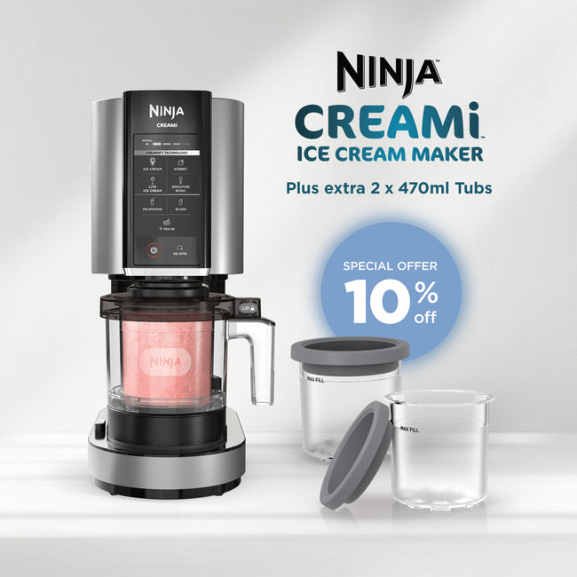 Ninja Creami Ice Cream Maker Plus extra 2x 470ml Tubs – Ninja Kitchen ...